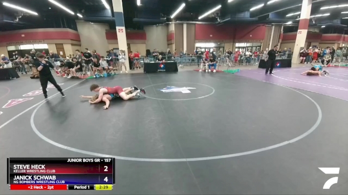 157 lbs Cons. Round 5 - Steve Heck, Keller Wrestling Club vs Janick ...