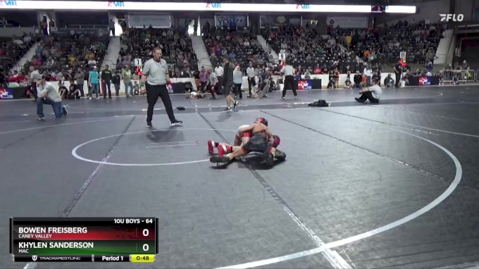 64 lbs 1st Place Match - Khylen Sanderson, MAC vs Bowen Freisberg ...