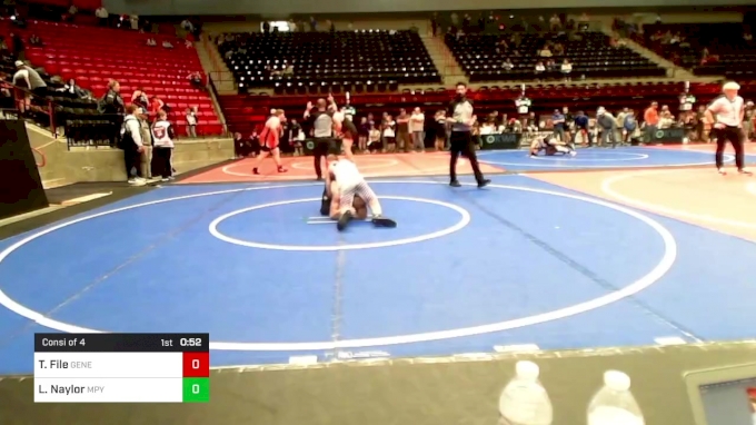 126 lbs Consi Of 4 - Tyler File, Genesis Wrestling vs Luke Naylor ...