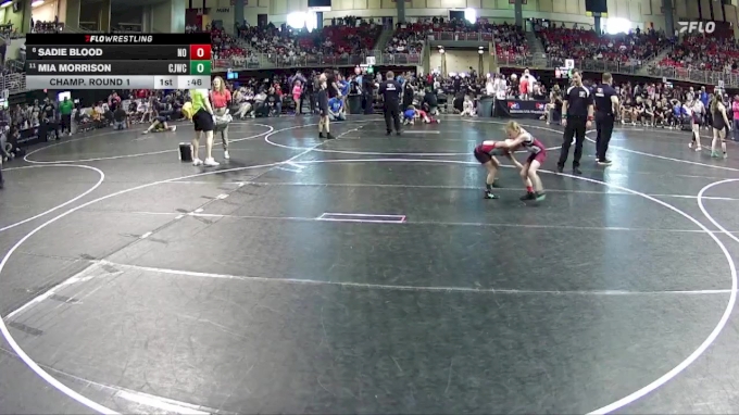 58 lbs Champ. Round 1 - Mia Morrison, Chadron Junior Wrestling Club vs ...