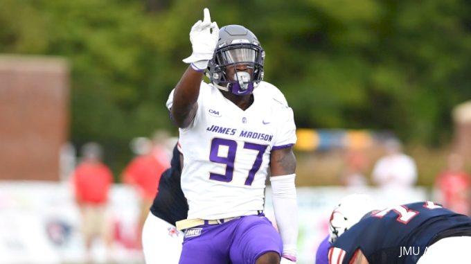 JMU's John Daka Named Stats FCS National Defensive Player Of The Week ...