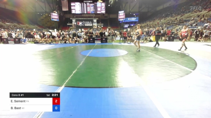 126 lbs Cons 8 #1 - Eren Sement, Pennsylvania vs Benjamin Bast, Wisconsin
