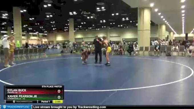 120 lbs Placement Matches (8 Team) - Xavier Pearson Jr, Strongsville vs ...