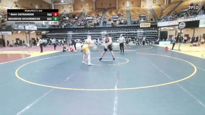 285 lbs Quarterfinal - Riah Ostrander, Fort Hays State vs Brandon ...