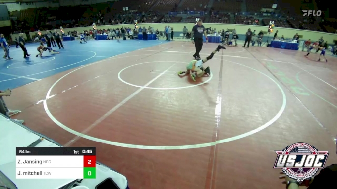 64 lbs Semifinal - Zeke Jansing, Norman Grappling Club vs Jonas ...