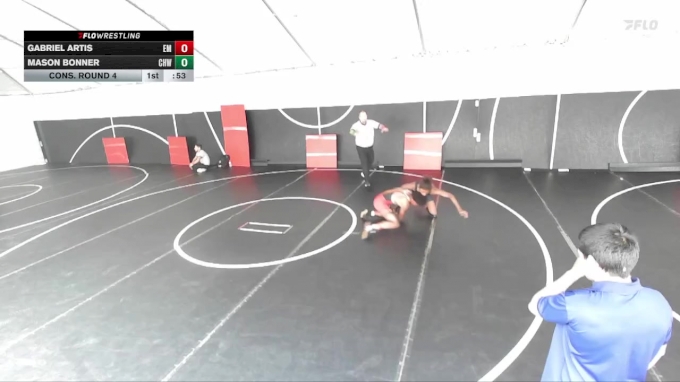 132 lbs Cons. Round 4 - Mason Bonner, Chino Hills WC vs Gabriel Artis ...