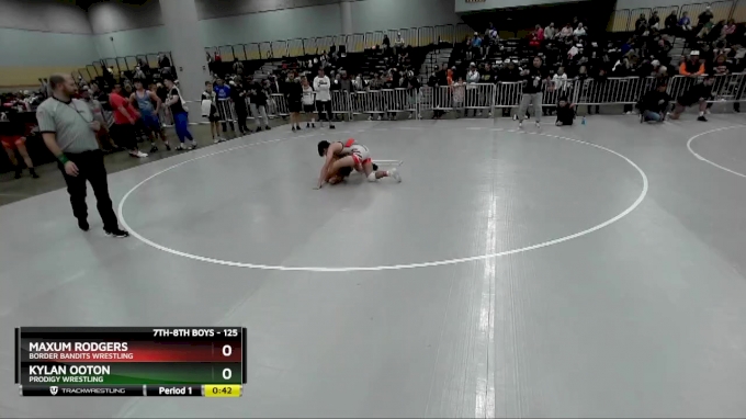 125 lbs Champ. Round 1 - Maxum Rodgers, Border Bandits Wrestling vs ...