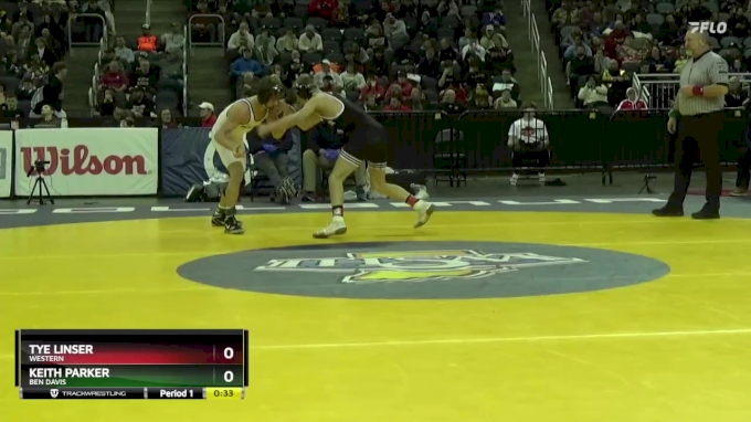 132 lbs 7th Place Match - Keith Parker, Ben Davis vs Tye Linser, Western