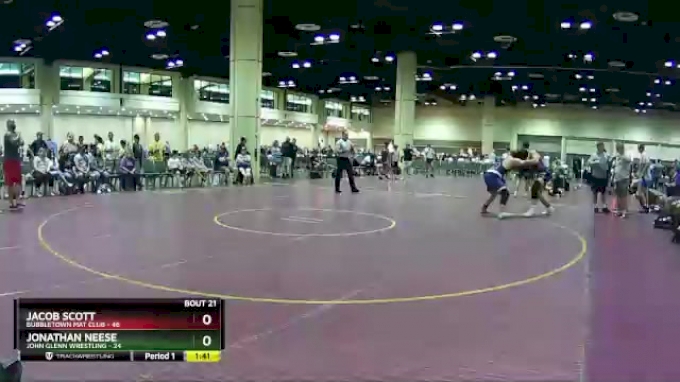 220 lbs Round 5 (10 Team) - Jacob Scott, Bubbletown Mat Club vs ...