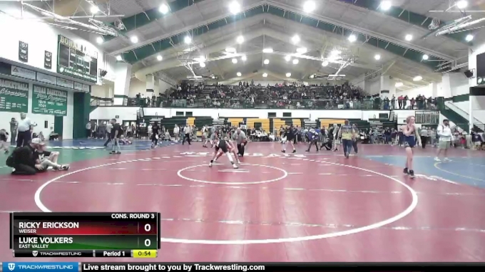 110 lbs Cons. Round 3 - Ricky Erickson, Weiser vs Luke Volkers, East Valley
