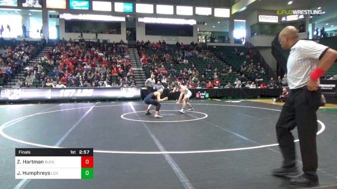157 lbs Final - Zach Hartman, Bucknell vs Josh Humphreys, Lehigh