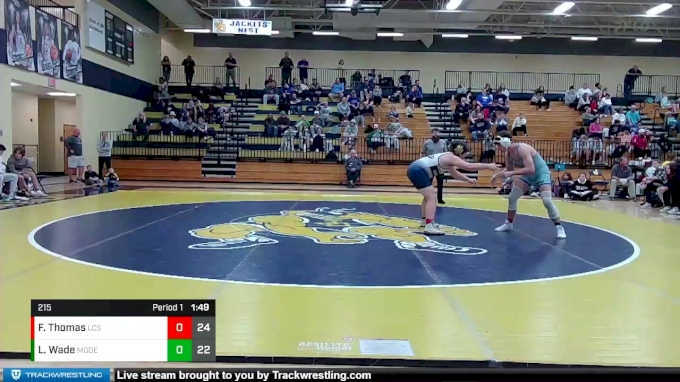 215 lbs 2nd Wrestleback (8 Team) - Fischer Thomas, Landmark Christian ...
