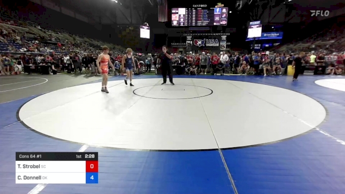 126 lbs Cons 64 #1 - Teague Strobel, South Carolina vs Cash Donnell ...