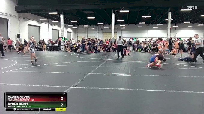 76 lbs Round 2 (8 Team) - Zavier Olver, Mat Assassins White vs Ryder ...