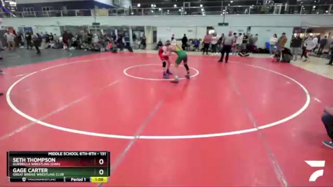 131 lbs Champ. Round 2 - Gage Carter, Great Bridge Wrestling Club vs ...