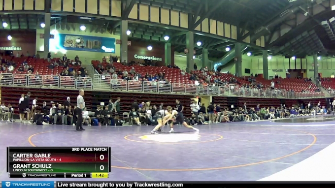 157 lbs Placement (4 Team) - Grant Schulz, Lincoln Southwest vs Carter ...