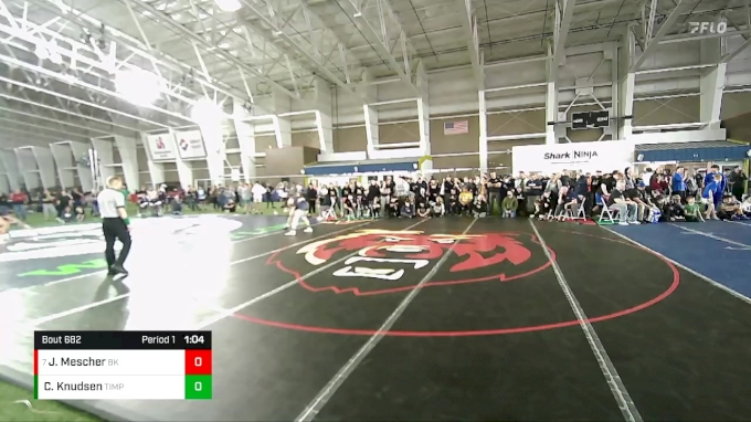 138 lbs Champ. Round 3 - Jake Mescher, Bishop Kelly vs Connor Knudsen ...