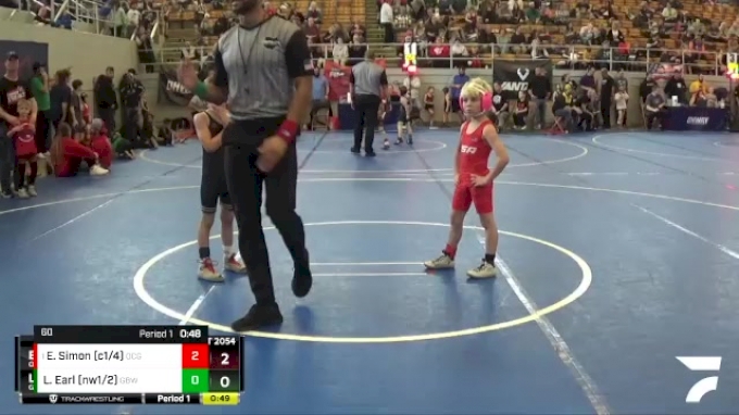 60 lbs Cons. Semi - Enzo Simon (c1/4), Ohio Crazy Goats vs Liam Earl ...