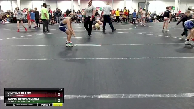 96 lbs Round 5 (8 Team) - Jason Bencivenmga, Savage Barn Brothers vs ...