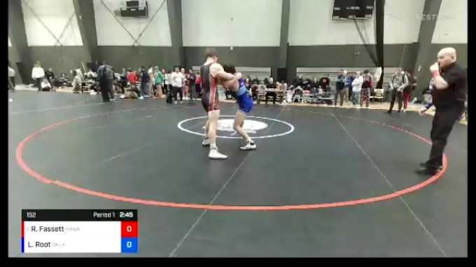 152 lbs Semifinal - Ryder Fassett, Oregon vs Laird Root, California