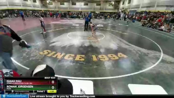 112 lbs Round 1 - Rowan Jorgensen, Peak vs Isaiah Rau, Gorilla ...