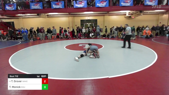 132 lbs Consi Of 32 #2 - Tommy Grover, Wakefield vs Tyler Monick, Mt ...