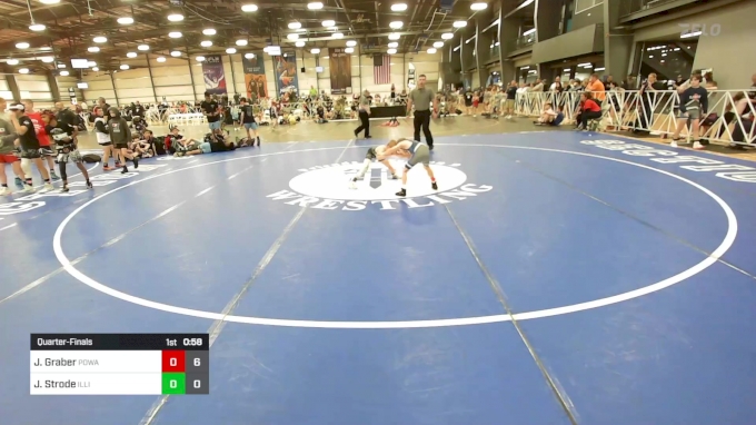 56 lbs Quarterfinal - Joshua Strode, Illinois Orange & Blue vs Jacob ...