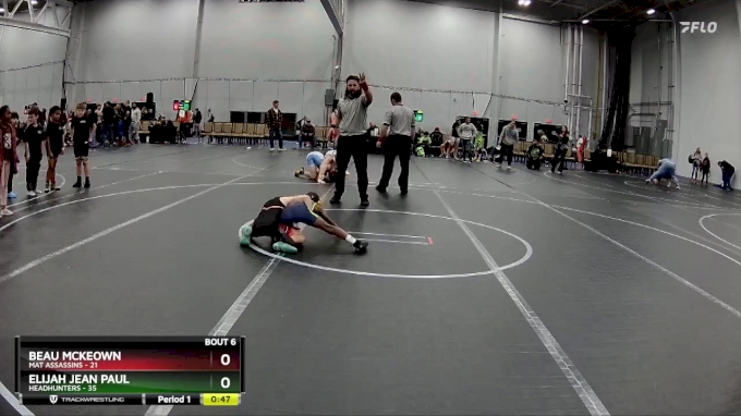 60 lbs Round 3 (4 Team) - Beau McKeown, Mat Assassins vs Elijah Jean ...