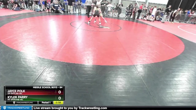 84 lbs Champ. Round 1 - Jayce Polk, UP Outlaw WC vs Kyler Parry, Mt ...