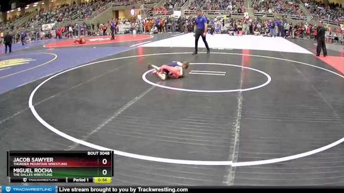 43 lbs Quarterfinal - Jacob Sawyer, Thunder Mountain Wrestling vs ...