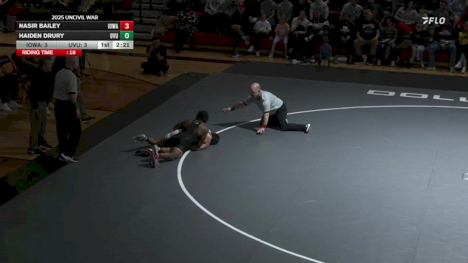 141 lbs Finals (2 Team) - Nasir Bailey, Iowa vs Haiden Drury, Utah Valley