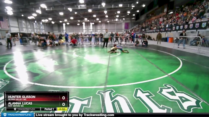 55-55 lbs Round 3 - Alanna Lucas, Mat Demon WC vs Hunter Glisson ...