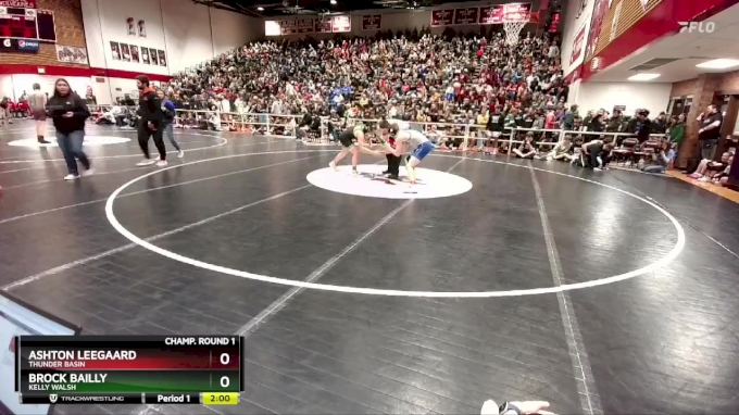 138 lbs Champ. Round 1 - Brock Bailly, Kelly Walsh vs Ashton Leegaard ...