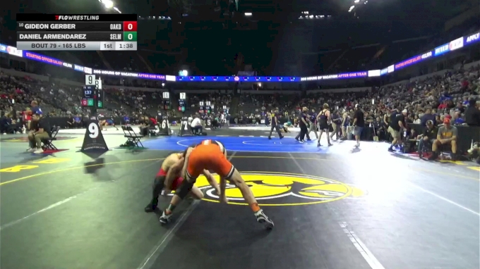 165 lbs Round Of 64 - Gideon Gerber, Oakdale (SJ) vs Daniel Armendarez ...