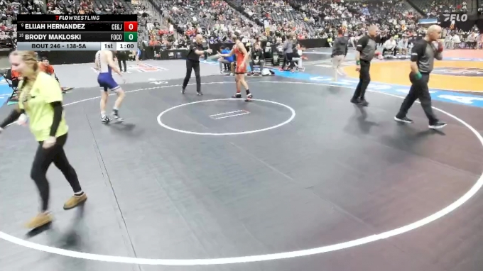 138-5A Cons. Round 2 - Brody Makloski, Fort Collins vs Elijah Hernandez ...
