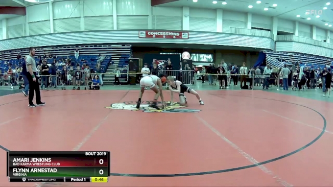 92 lbs Champ. Round 1 - Flynn Arnestad, Virginia vs Amari Jenkins, Bad ...