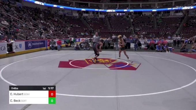 114 lbs Round Of 16 - Cole Hubert, Saucon Valley vs Carter Beck, Saegertown