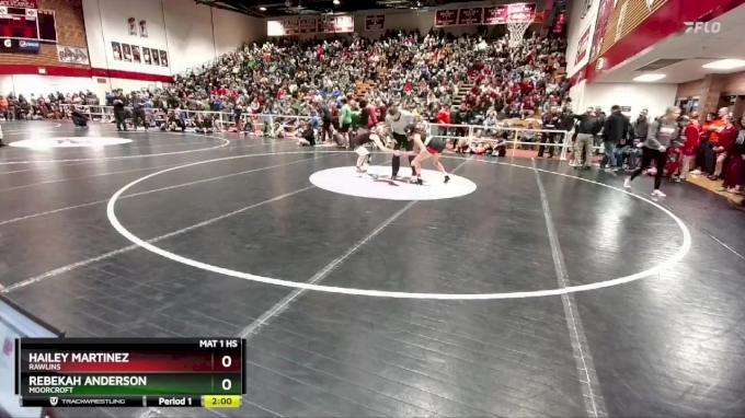 110 lbs Champ. Round 2 - Hailey Martinez, Rawlins vs Rebekah Anderson ...
