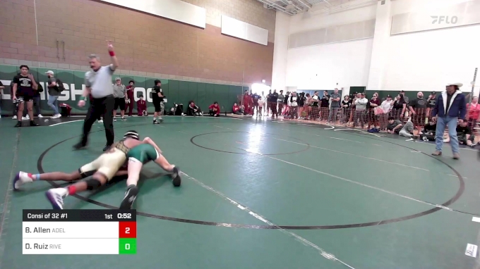 145 lbs Consi Of 32 #1 - Brandon Allen, Adelanto vs Dominic Ruiz ...