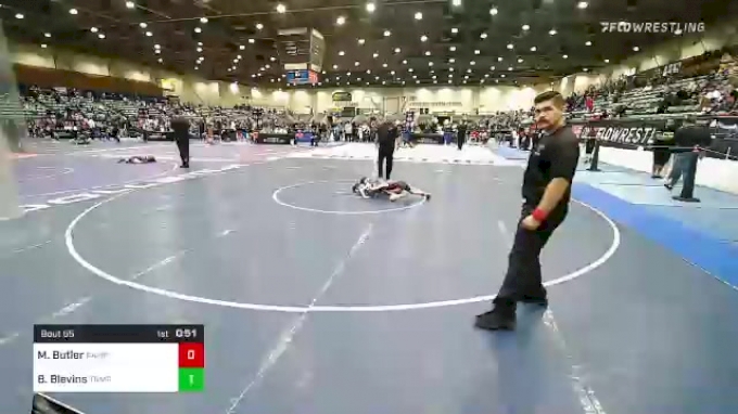 55 lbs Final - Mikey Butler, Rampage vs Beau Blevins, Triumph Wrestling ...