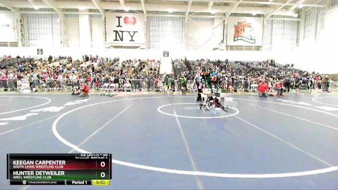58 lbs Champ. Round 1 - Keegan Carpenter, South Lewis Wrestling Club vs ...