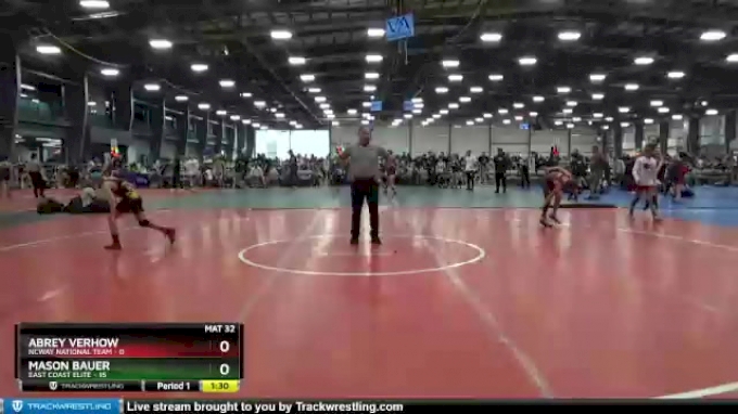 84 lbs Round 4 (6 Team) - Abrey Verhow, NCWAY National Team vs Mason ...