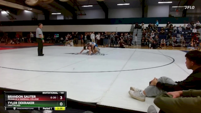141 lbs Quarterfinal - Tyler Dekraker, Unattached vs Brandon Sauter ...