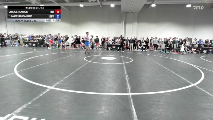 80 lbs Champ. Round 2 - Lucas Nance, Illinois vs Jake Rheaume, Level Up ...