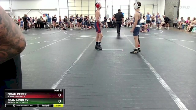106 lbs Round 6 (8 Team) - Noah Perez, Roman Legion vs Sean Morley ...