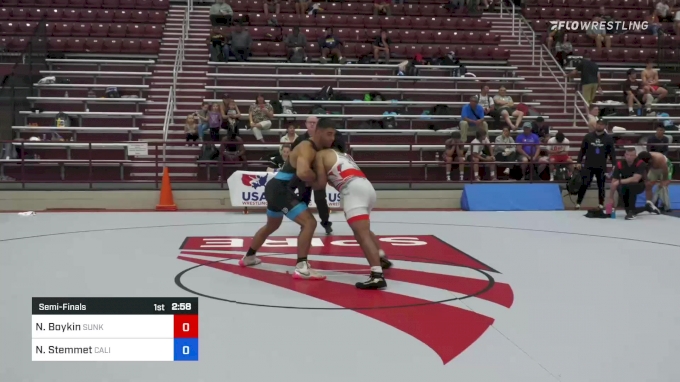 97 kg Semifinal - Nicholas Boykin, Sunkist Kids Wrestling Club vs Nick ...