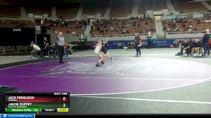D2-132 lbs Cons. Round 1 - Jack Ferguson, Cienega vs Jakob Duffey ...