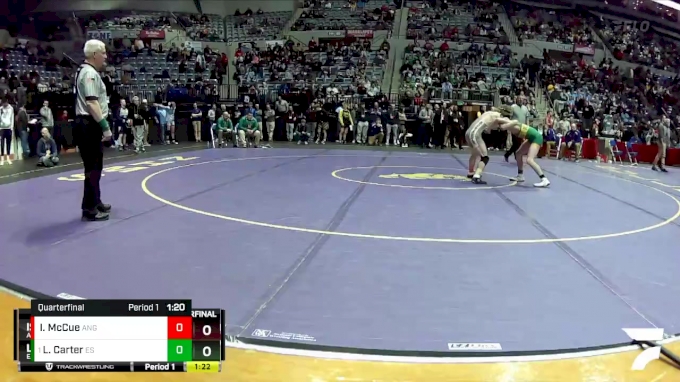 120 lbs Quarterfinal - Linkin Carter, Eastside vs Isaiah McCue, Angola