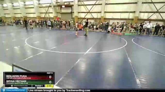 54 lbs Cons. Semi - Benjamin Puga, Top Of Utah Wrestling Club vs Bryan ...