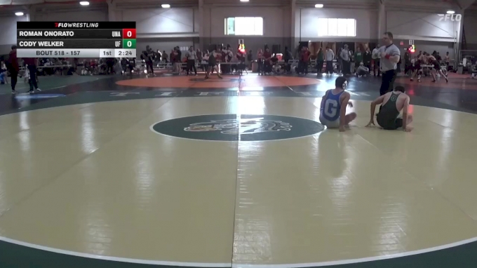 157 lbs Quarterfinal - Cody Welker, UW Parkside vs Roman Onorato ...